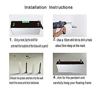 TACIDON Floating Wall Shelf Mirrored .Glamorous Crushed Diamond Crystals Wall Rack.Glass Display Ledge of Trophy and Photo Frame. Suitable for Living Room,Bathroom,Bedroom.(15”x6”x3”)