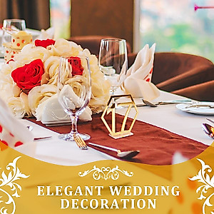 Fashionclubs Table Numbers, 1-20 Wedding Acrylic Table Numbers with Holder Base Party Card Table Holder,Hexagon Shape,Perfect for Wedding Reception and Decoration (1-20 Gold)