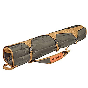 Kelty Deluxe Lounge Chair – Folding Outdoor Camping Chair with Insulated Cupholders, Customized Recline, Steel Frame, Padded Roll Storage Tote, 2024 (Beluga)