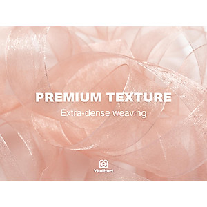 Vitalizart 1" x 90Yd Organza Ribbon Mixed Color Sheer Ribbons Set 10 Yd x 9 Rolls Handmade for Gift Wrapping Christmas Tree Crafts Bows Wedding Invitations Wreaths Wrap