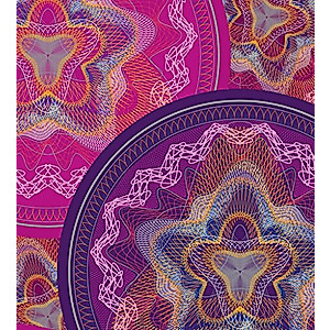 Book Sox Stretchable Book Cover: Jumbo Spirograph Print. Fits Most Hardcover Textbooks up to 9 x 11. Adhesive-Free, Nylon Fabric School Book Protector. Easy to Put On. Washable & Reusable Jacket.