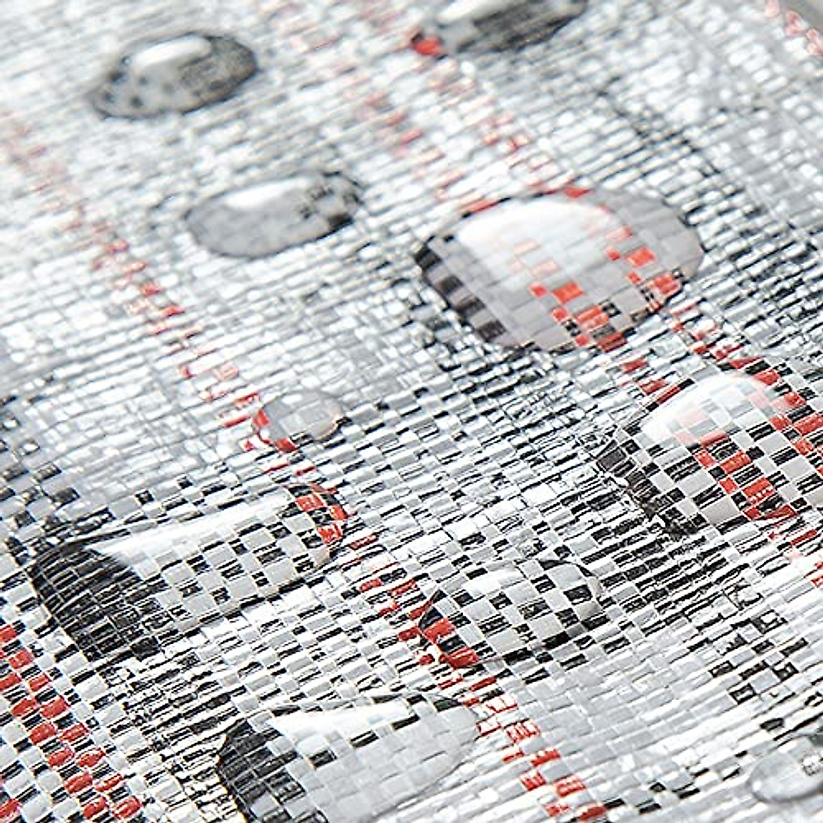 80L Extra Large Storage Bag SQXBK 70x50x25cm/28x20x10inch Red Checkered Water Resistant Organizer Bag Moving Bag Carrying Tote with Zipper and Carrying Handle for Clothes Bedding Comforter, Pillow