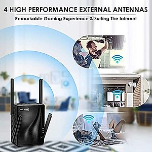 WiFi Extender - WiFi Booster,2100 Mbps,WiFi Range Extender,WiFi Repeater,Wireless Extender for Home,Gigabit Port,5G&2.4G Dual Band,Coverage up to 1292sq.ft,Support Multiple Devices,Extends WiFi Range