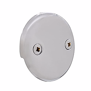 Westbrass 593244-26 White 1-1/2" Tubular Tip Toe Bath Waste Drain Kit, Polished Chrome