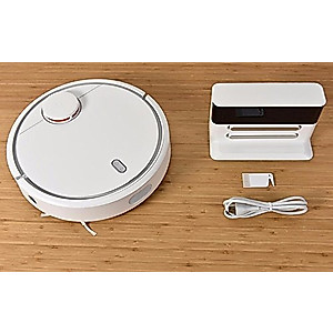 Xiaomi Mi Smart Automated Robot Vacuum Cleaner 1st Generation - Robotic Self-Charging, 5200mAh, 1800Pa Suction, App Control, Path Planning Vaccum Sweeper Easy for Hard Floor and Carpet
