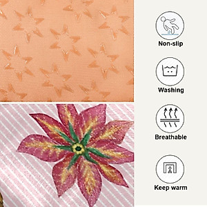 Coikll Christmas Gnomes Plants Pet Bed Pad Soft Dog Bed Mat with Anti-Slip Bottom, Machine Washable Crate Pad Mattress for Dog Sleeping- 36 * 24inches