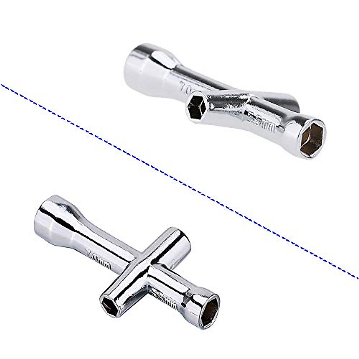 ShareGoo RC 17mm Wheel Hex Wrench Nut Driver & 4mm 5mm 5.5mm 7mm Wheel Hub Cross Socket Spanner Tools Compatible with 1/8 1/10 RC Car Truck Crawler Truggy Buggy Tires