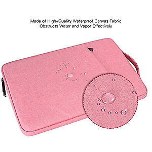 14 Inch Laptop Sleeve Case Bag for Asus Chromebook 14/Asus Vivobook 14/Zenbook 14, Samsung Galaxy Chromebook Go, Lenovo ThinkPad 14/ Flex 5 /Yoga, Dell XPS 15, Acer HP Chromebook 14(Pink)