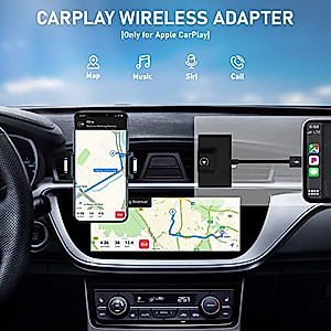 Teeran CarPlay Wireless Adapter for Factory Wired CarPlay 2023 Upgrade Plug & Play Wireless CarPlay Dongle Converts Wired to Wireless Fast and Easy Use Fit for Cars from 2015 & iPhone iOS 10+