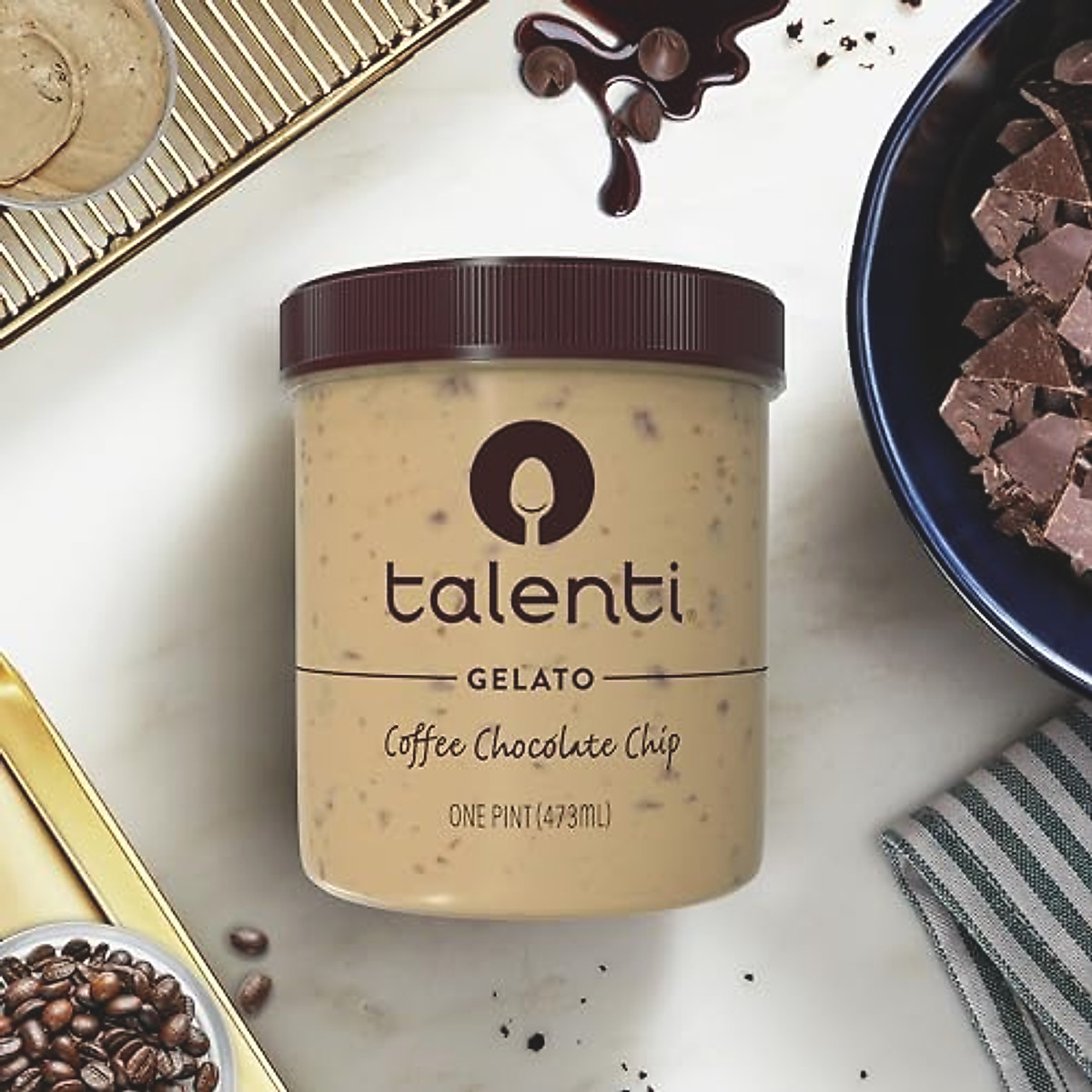 Talenti Ice Cream, Coffee Chocolate Chip, 16 oz (Frozen)
