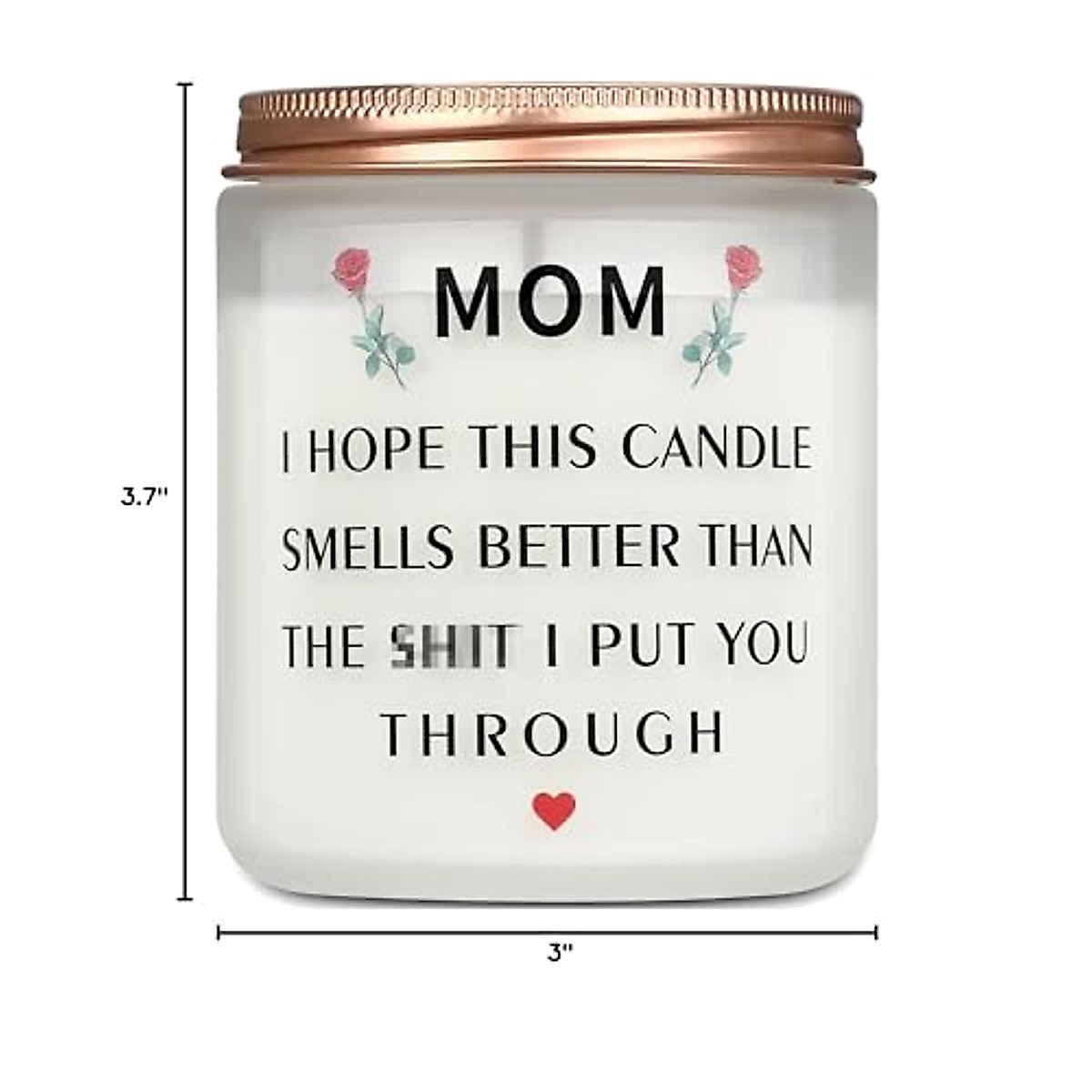 Gifts for Mom from Daughter or Son - Funny Mom Gifts for Birthday, Mother’s Day, or Christmas - Lavender Scented Candle for Relaxation - Eco-Friendly Soy Wax Candle with Humorous Quote