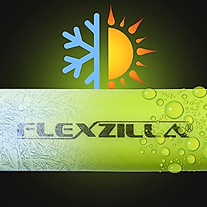 Flexzilla Air Hose 1/4 in x 50', 1/4 in. MNPT Fittings, Heavy Duty, Lightweight, Hybrid, ZillaGreen - HFZ1450YW2