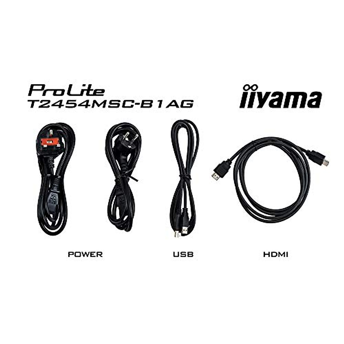 iiyama Prolite T2454MSC-B1AG 23.8" 1920 x 1080pixels Multi-Touch Multi-User Black Touch Screen moni