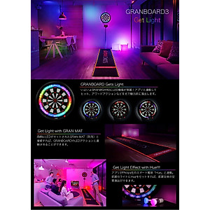 GRAN BOARD 3s LED Bluetooth Dartboard Green with Special Bracket & ChoukouTip50pics