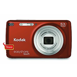 Kodak EasyShare Touch M577 14 MP Digital Camera with 5x Optical Zoom and 3-Inch LCD Touchscreen - RedOrange