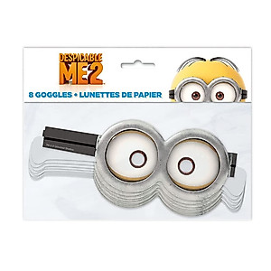 Unique Paper Despicable Me Goggles, 8ct (3 pack)