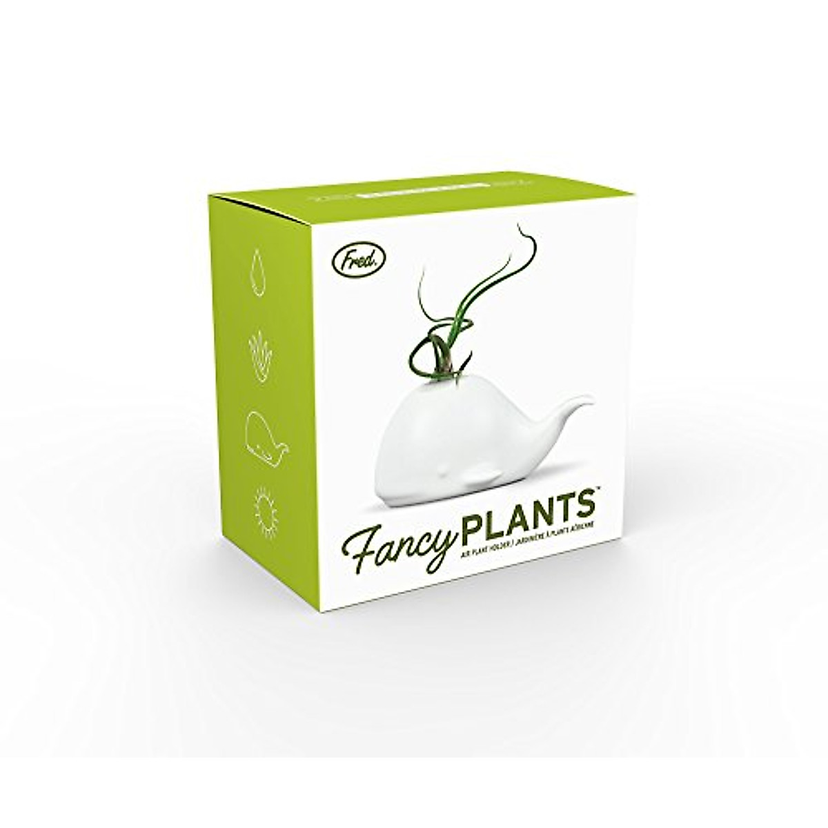 Genuine Fred Fancy Ceramic Mini Air Plant/Succulent Holder, regular, Whale