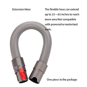 Replacement Attachments for Dyson V15 V12 V11 V10 V7 V8 Absolute Detect Traceless/Soft/Stiff Bristle Extension HoseBrush Crevice Tool