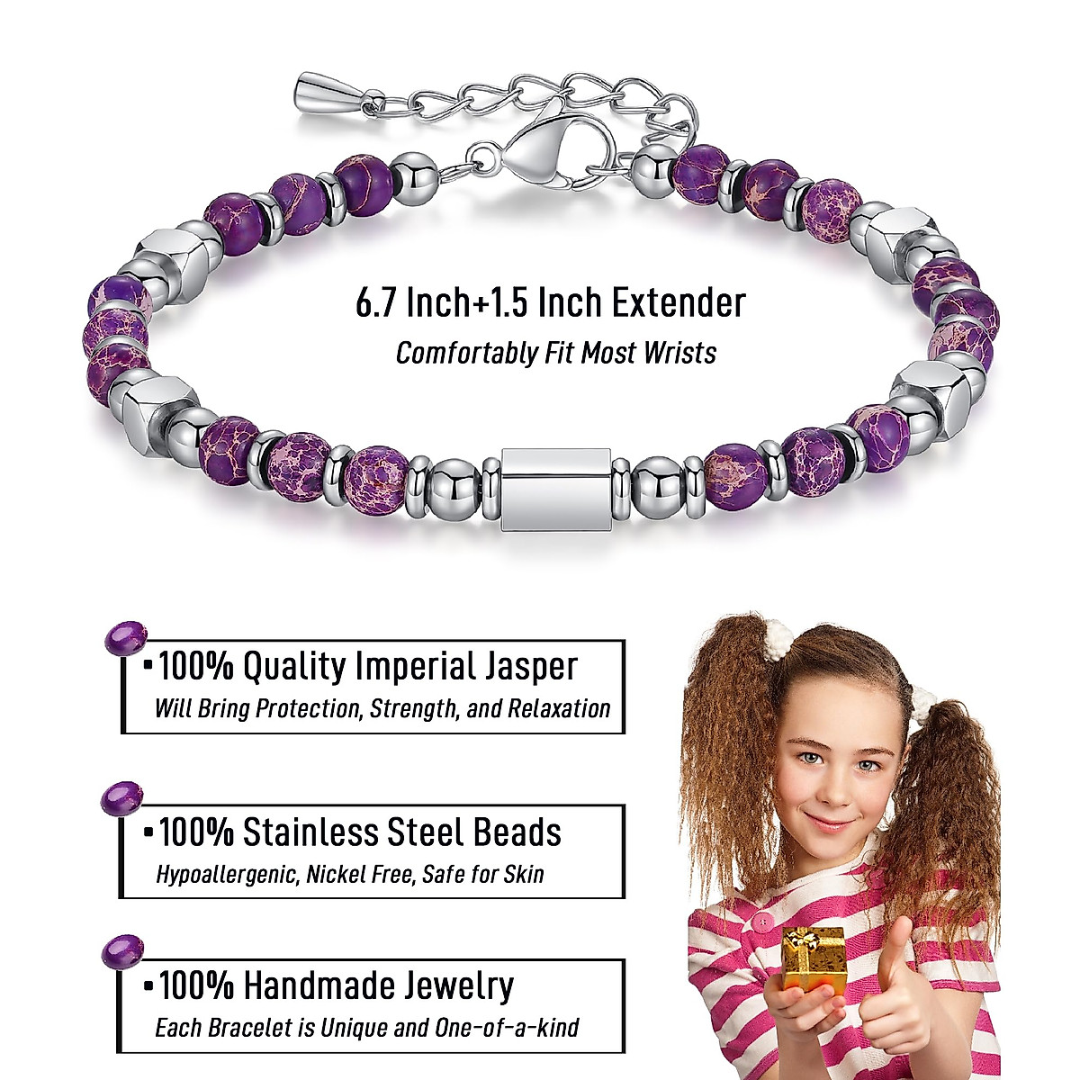 AryaHozel Easter Gifts for Kids, Bracelets for Teen Girls Women Birthday Gifts Ideas Easter Basket Stuffers Teens Tween Teenage Girls Jewelry Ages 8 12 Year Old 14 16 18 Awesome Stocking Valentines