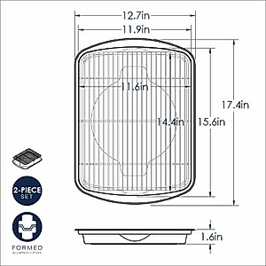 Nordic Ware Oven Crisp Baking Tray, 17.10 x 12.40 x 1.40 inches, Natural