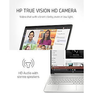 HP 15 inch Laptop, Intel Pentium Gold 7505 Processor, Intel UHD Graphics, 128 GB SSD, Windows 10 Home (15-dy2010nr, Natural Silver)