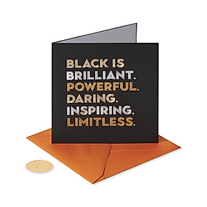 Papyrus Blank Card (Black is Brilliant)