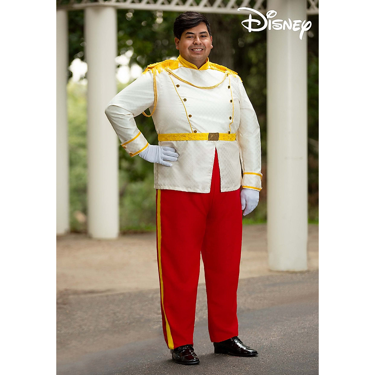 Disney Plus Size Prince Charming Costume, Cinderella Mens Halloween Costume 3X Multicolored