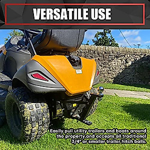 VIAGL Lawn Mower Trailer Towing Hitch, Garden Tractor Pro Hi Hitch Fit for John Deere Cub Cadet Husqvarna Riding Mowers Trailer Hitch for Lawn Mower