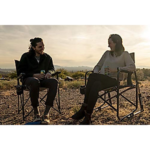 GCI Outdoor Freestyle Rocker Portable Rocking Chair & Outdoor Camping Chair, Indigo Blue