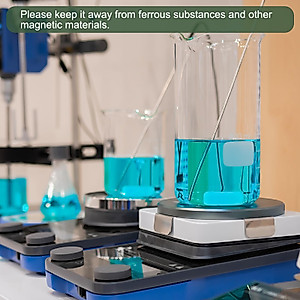 YOKIVE 2 Pcs Magnetic Stir Bar, PTFE Coated Cross Type Stirrer | Great for Lab Liquid Solution Stirring Mixing Spinning(White, 0.79-Inch)