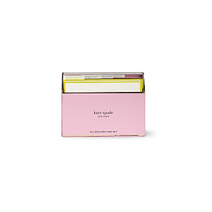 Kate Spade New York All Occasion Card Set of 15 with Blank Interior and Lined Envelopes, Colorblock