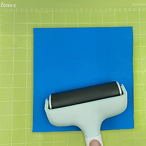 Brayer Roller,Broad tip Tweezers,MAT Remover Set,Tape Construction Tool for Printmaking Wallpapers Stamping Gluing Application (3.8 Inch)