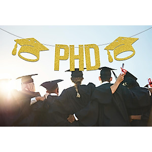 Phd Banner PhD Graduation Decorations Graduation Banner Class of 2024 Doctor Degree Party Decor Congrats PhD College Graduation Party Supplies