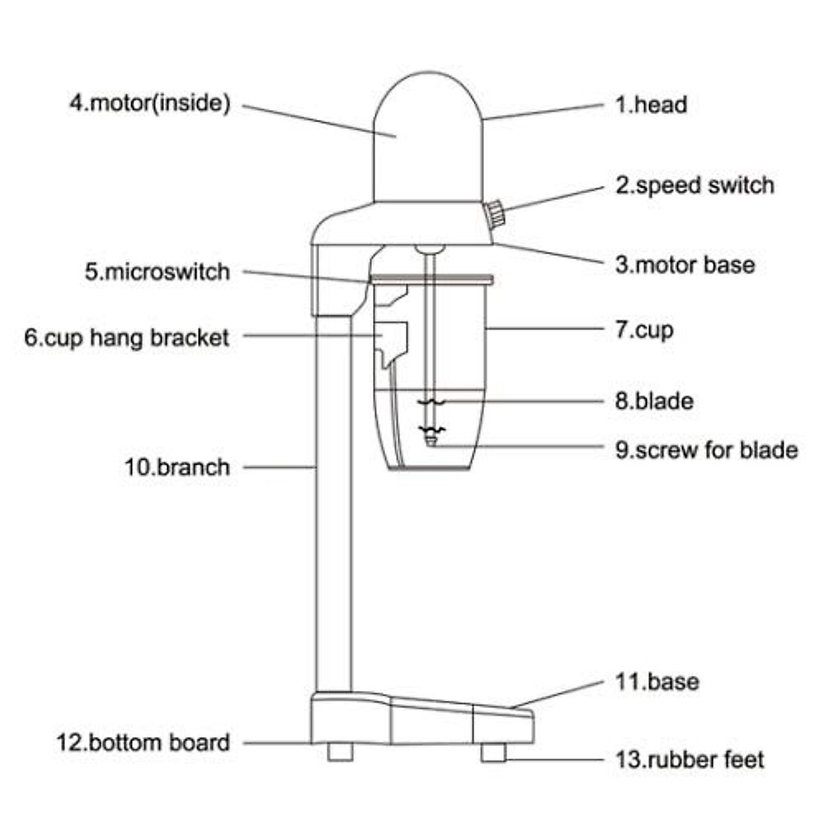 Milkshake Maker 560W Electric Milkshake Machine Drink Mixer Smoothie Maker Blender, 14000RPM, 22 oz, Commercial Home Use (Double Head, 560W)