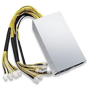 Power Supply Apw7 Equivalent 110V-230V - 1800W 6-Pin Connect Miner Mining sha-256 Algorithm, Mining Hardware, Asic Miner, Crypto Miner Rig for Mining Crypto Coins
