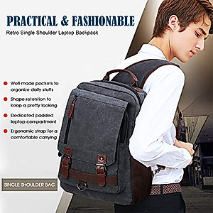 WOWBOX Sling Bag for Men Sling Backpack 13.3" Laptop Messenger Bag
