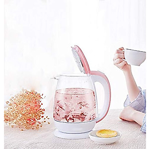 Electric Kettle, Multi-Function Teapot,Kettle, Temperature Control Kettle, Health Kettle, Automatic Thickened Glass Teapot Stainless Steel Heating Base Kettle (Color : B, Size : A)