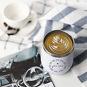 CVROY Christian Gifts for Women - You Are Inspiration - Bible Verse Inspirational Religious Gifts for Women Coffee Cup - Funny Spiritual Gifts for Friends, Coworker or Pastor Appreciation tumbler 12oz