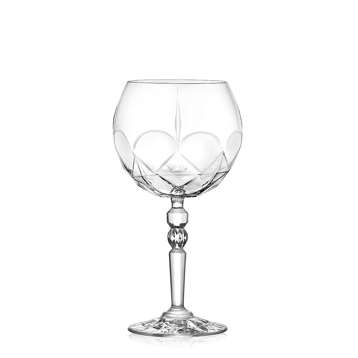 Barski Gin Tonic Glass - Wine Glass - Cocktail - Coupe - Goblet Glass - Set of 6 Crystal Glasses - Glass - Beautifully Designed Goblets - Each Glass is 19.4 oz Made in Europe