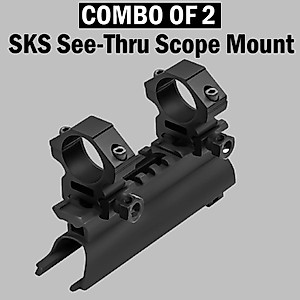 GOTICAL 4X32 Compact .223 .308 7.62x39 mm Tactical Scope Mil Dot with Ring Compact Riflescopes Hunting scopes (Scope Package 2)