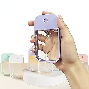 Perfume Refill Bottle, Portable Mini Hand Sanitizer Alcohol Refill Bottle with Spray Pump Cosmetic Container YW