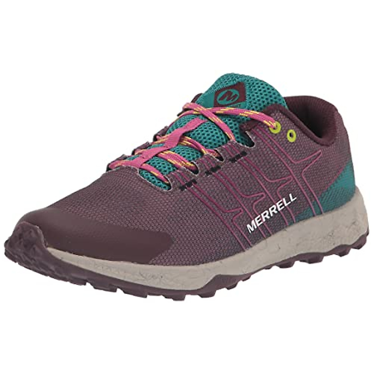 Merrell Moab Flight Low Alternative Closure Hiking Shoe, Burgundy, 2 US Unisex Big Kid