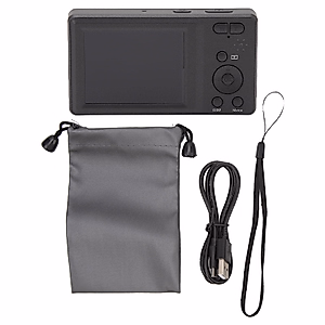 Compact Camera, 4K Digital Camera 16X Zoom 2.7 Inch TFT Screen 50MP Autofocus for Photography (Black)