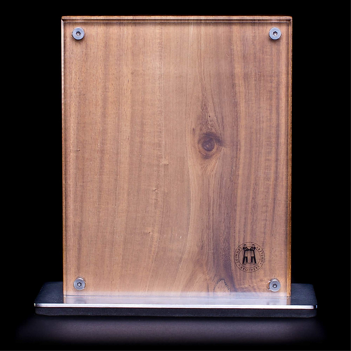 Schmidt Brothers - Carbon 6, 7-Piece Kitchen Knife Set, High-Carbon Stainless Steel Cutlery with Midtown Acacia and Acrylic Magnetic Knife Block