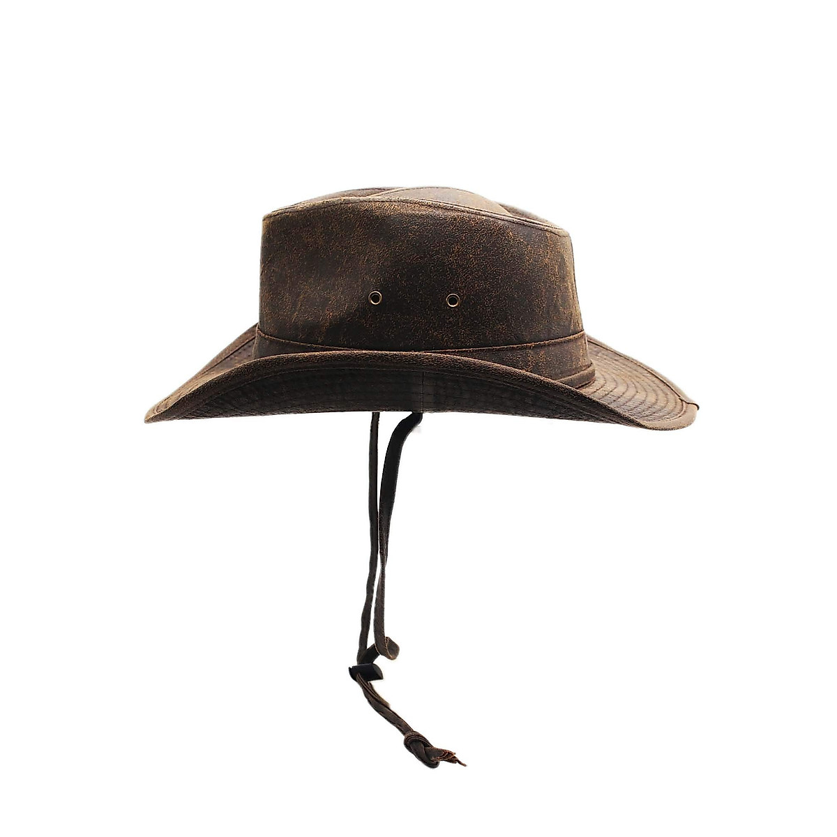 Weathered Outback Outdoorsmen Shapeable Hat, Silver Canyon, Brown, Large