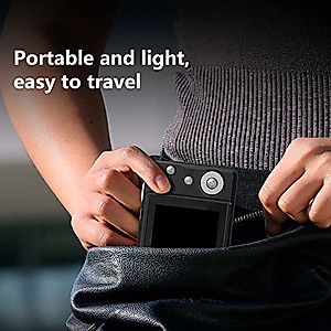 Xinsrenus 4k Digital Camera, 48 MP 20x Digital Zoom 2.7 Inch TFT-LCD Camera with Anti-Shake, Built-in Flash and Face Distinguish