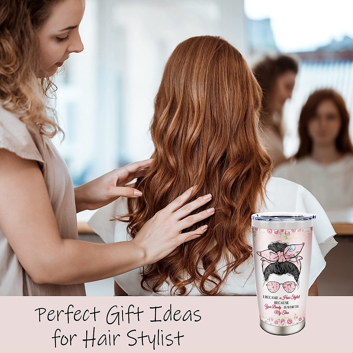ZANIION Hair Stylist Gifts Tumbler, Hairstylist Gift Ideas, Hairdresser Gifts, Gifts For Hairdressers Female, Hair Salon Decor, To Hair Dresser/Hair Cutter Gift, Barber Gifts For Women Coffee Cup 20oz