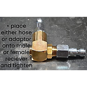 Hot Max 28085 90-degree Swivel 1/4-Inch Male NPT x 1/4-Inch Female NPT