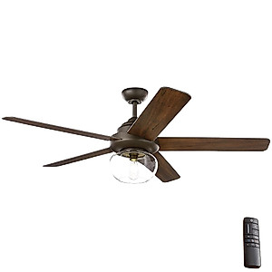 Avonbrook 56 in. LED Bronze Ceiling Fan with Light Kit and Remote Control