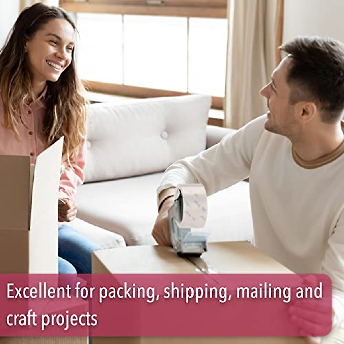 Mr. Pen- Packing Tape, 2Pack, 2in Wide, 60 Yards, 1.9mil, No Smell, Shipping Tape, Packaging Tape, Packing Tape Rolls, Clear Packing Tape, Moving Tape, Box Tape, Mailing Tape, Packing Tape Refill